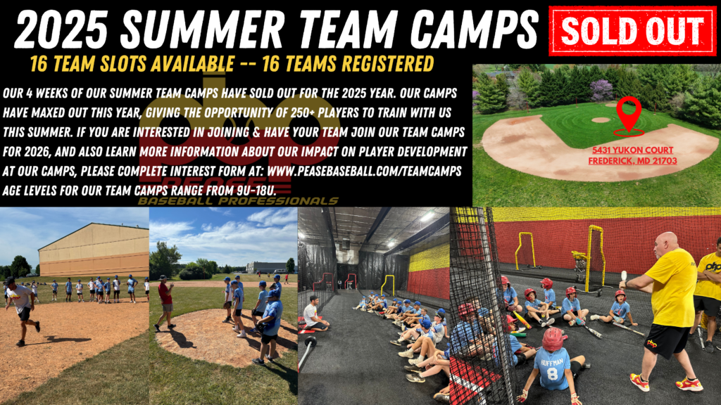 Team Camps 2025 - Pease Baseball Professionals